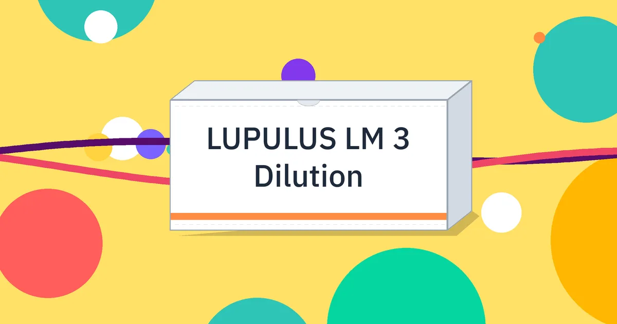 Symbolbild: Packung mit der Aufschrift LUPULUS LM 3 Dilution (PZN 12934251) – Verfügbarkeit und Bezug in Apotheken in Frankfurt am Main