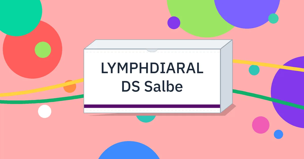 Symbolbild: Packung mit der Aufschrift LYMPHDIARAL DS Salbe (PZN 03898361) – Verfügbarkeit und Bezug in Apotheken in Frankfurt am Main