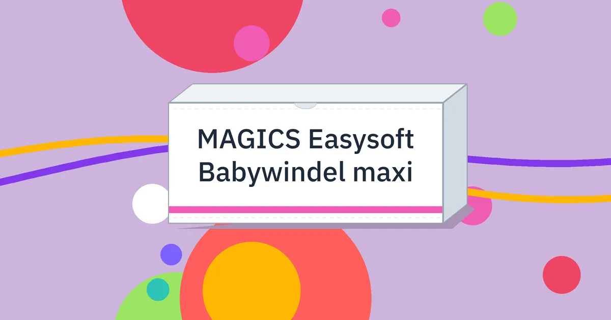 Symbolbild: Packung mit der Aufschrift MAGICS Easysoft Babywindel maxi (PZN 12486172) – Verfügbarkeit und Bezug in Apotheken in Frankfurt am Main