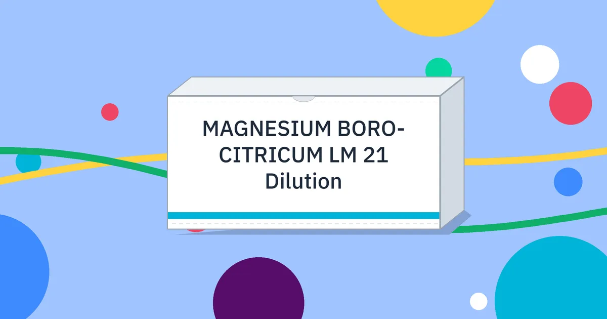 Symbolbild: Packung mit der Aufschrift MAGNESIUM BORO-CITRICUM LM 21 Dilution (PZN 12936698) – Verfügbarkeit und Bezug in Apotheken in Frankfurt am Main