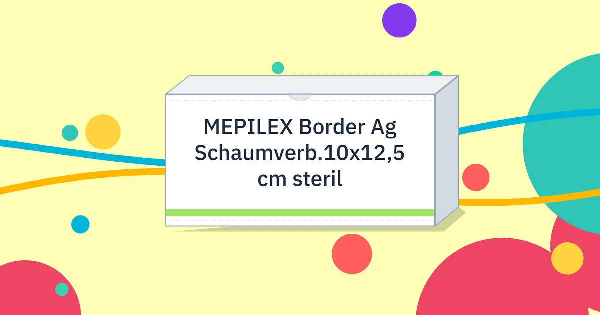 Symbolbild: Packung mit der Aufschrift MEPILEX Border Ag Schaumverb.10x12,5 cm steril (PZN 13899841) – Verfügbarkeit und Bezug in Apotheken in Frankfurt am Main