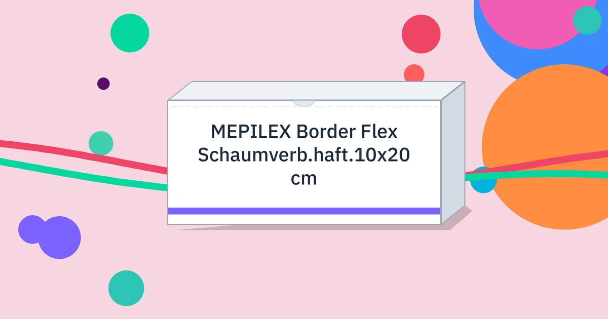 Symbolbild: Packung mit der Aufschrift MEPILEX Border Flex Schaumverb.haft.10x20 cm (PZN 17146216) – Verfügbarkeit und Bezug in Apotheken in Frankfurt am Main