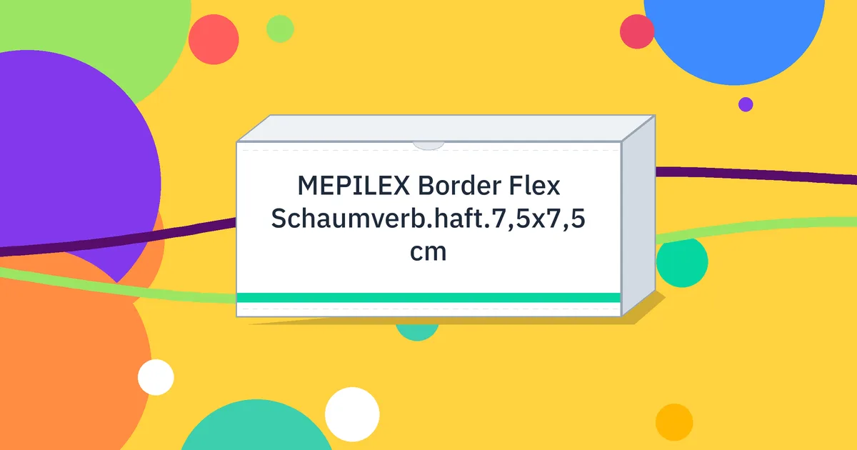 Symbolbild: Packung mit der Aufschrift MEPILEX Border Flex Schaumverb.haft.7,5x7,5 cm (PZN 15739521) – Verfügbarkeit und Bezug in Apotheken in Frankfurt am Main