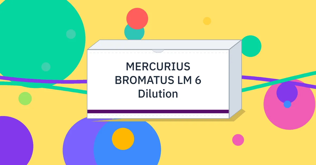 Symbolbild: Packung mit der Aufschrift MERCURIUS BROMATUS LM 6 Dilution (PZN 12948974) – Verfügbarkeit und Bezug in Apotheken in Frankfurt am Main