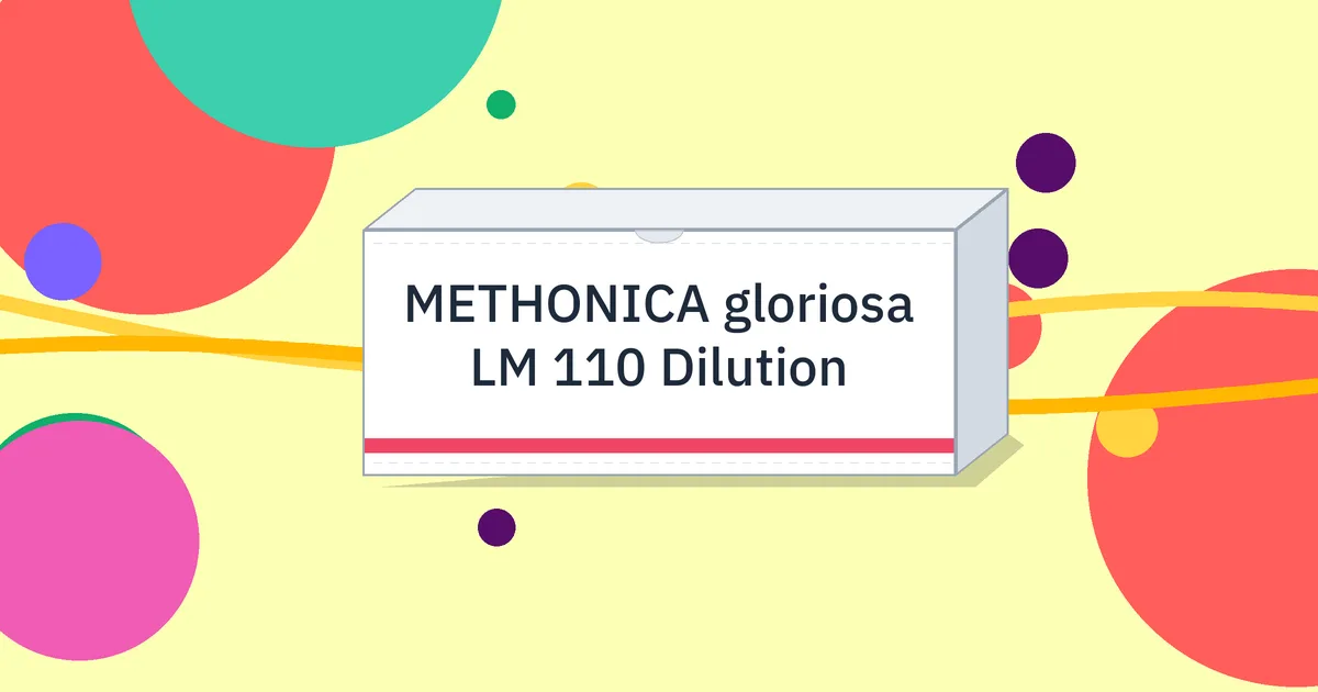 Symbolbild: Packung mit der Aufschrift METHONICA gloriosa LM 110 Dilution (PZN 13606856) – Verfügbarkeit und Bezug in Apotheken in Frankfurt am Main