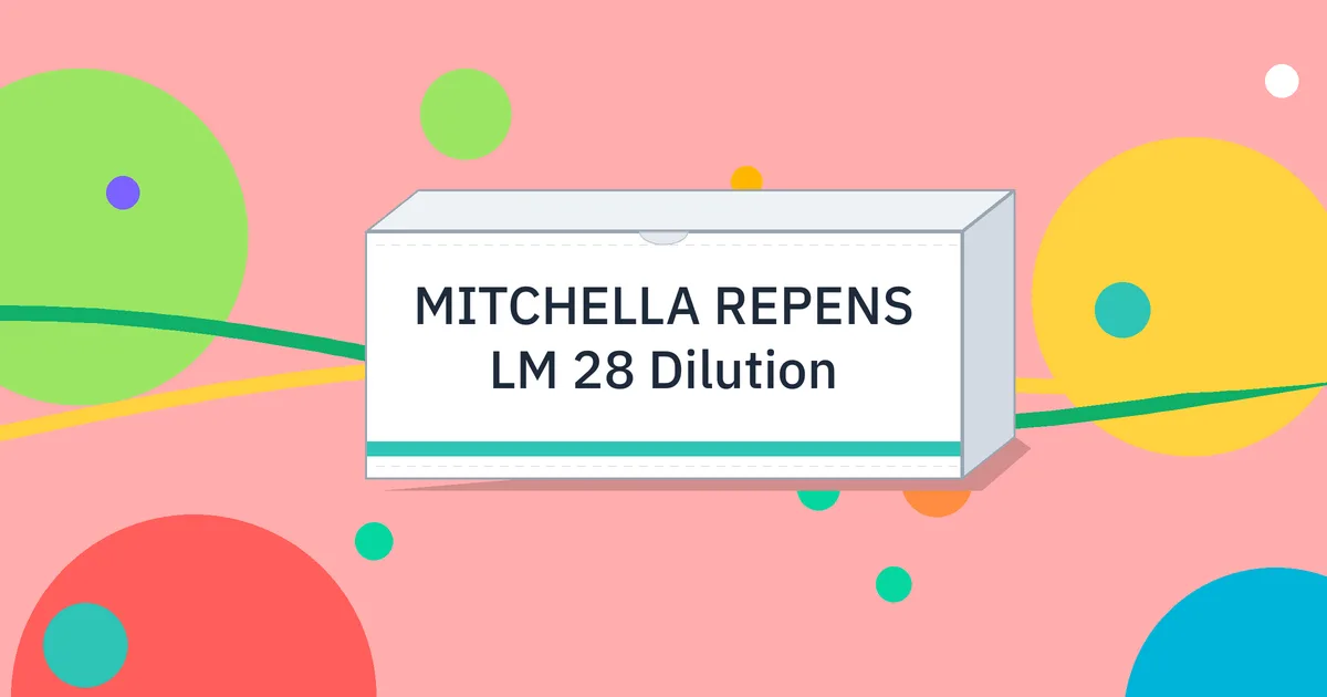 Symbolbild: Packung mit der Aufschrift MITCHELLA REPENS LM 28 Dilution (PZN 13609524) – Verfügbarkeit und Bezug in Apotheken in Frankfurt am Main