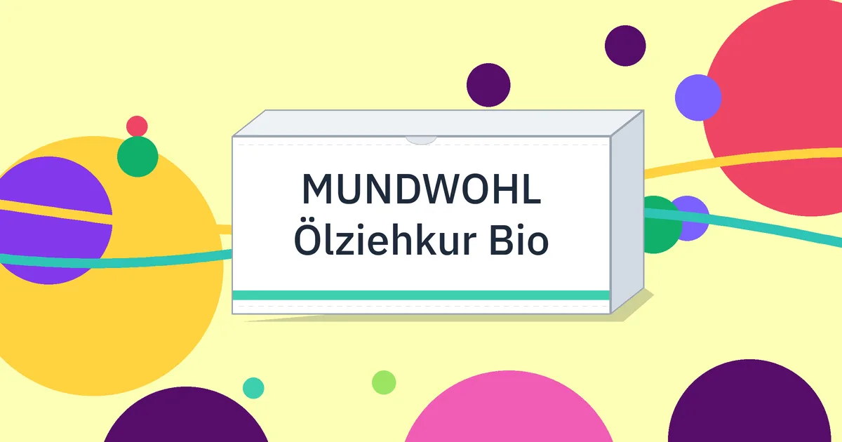 Symbolbild: Packung mit der Aufschrift MUNDWOHL Ölziehkur Bio (PZN 16795160) – Verfügbarkeit und Bezug in Apotheken in Frankfurt am Main