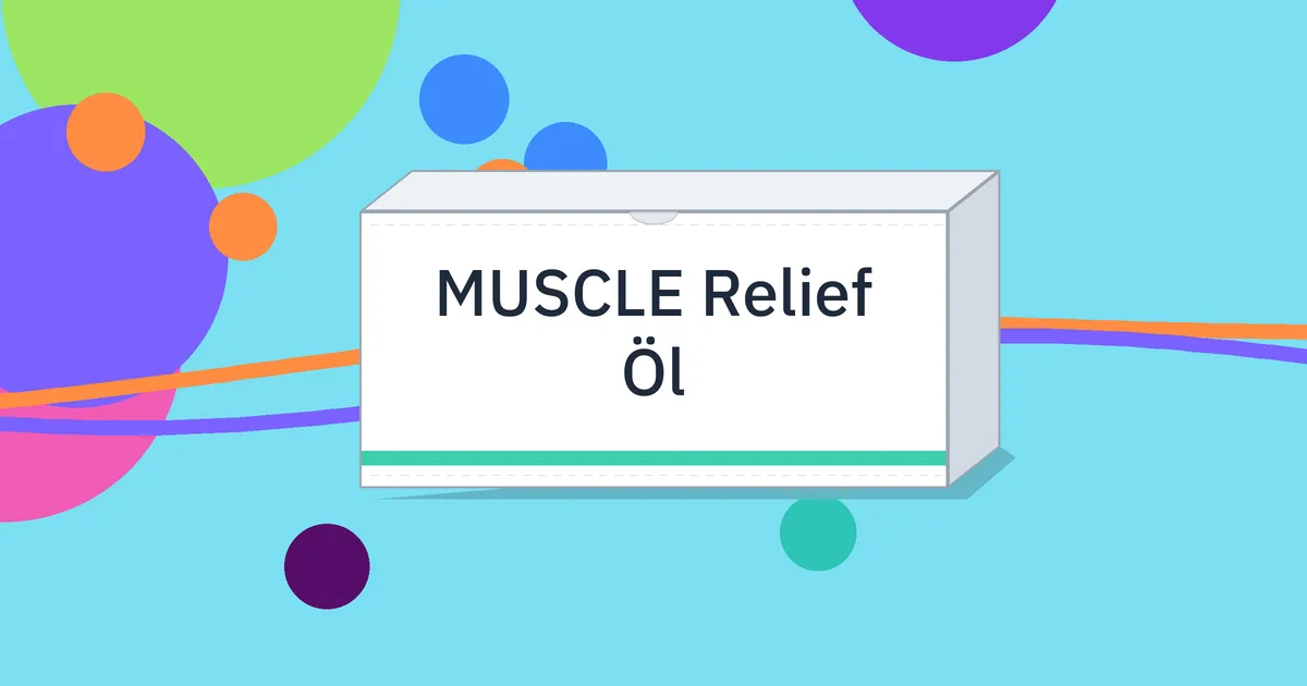 Symbolbild: Packung mit der Aufschrift MUSCLE Relief Öl (PZN 20103009) – Verfügbarkeit und Bezug in Apotheken in Frankfurt am Main