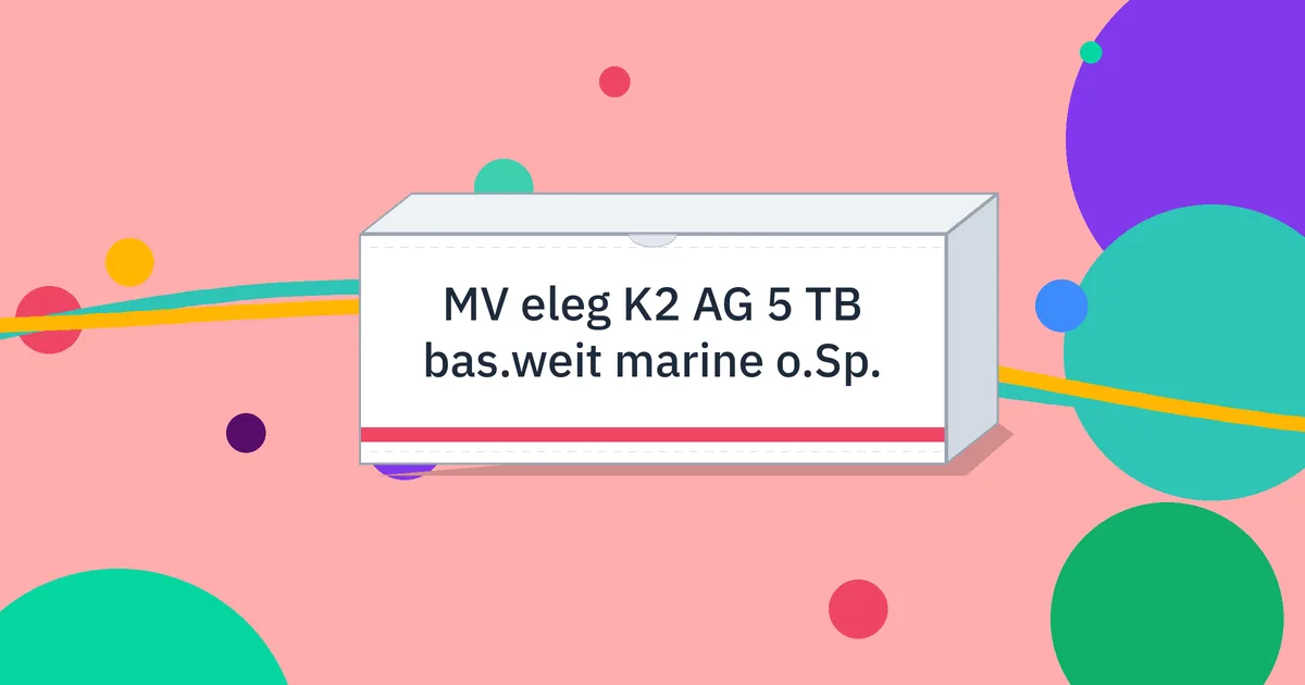 Symbolbild: Packung mit der Aufschrift MV eleg K2 AG 5 TB bas.weit marine o.Sp. (PZN 14612971) – Verfügbarkeit und Bezug in Apotheken in Frankfurt am Main