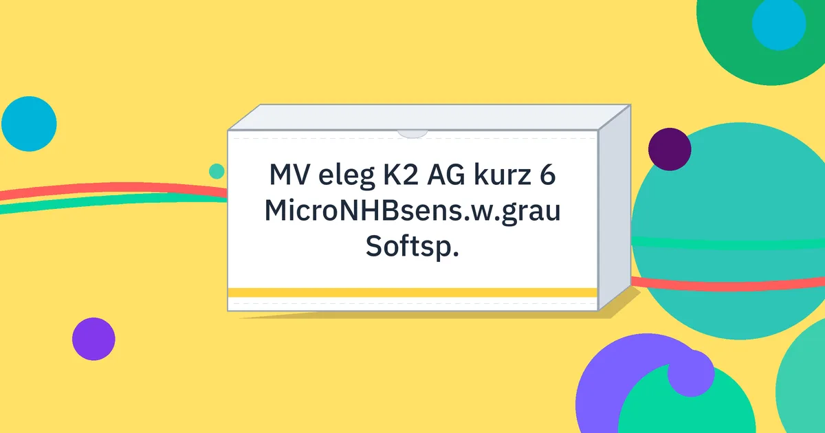 Symbolbild: Packung mit der Aufschrift MV eleg K2 AG kurz 6 MicroNHBsens.w.grau Softsp. (PZN 18927447) – Verfügbarkeit und Bezug in Apotheken in Frankfurt am Main