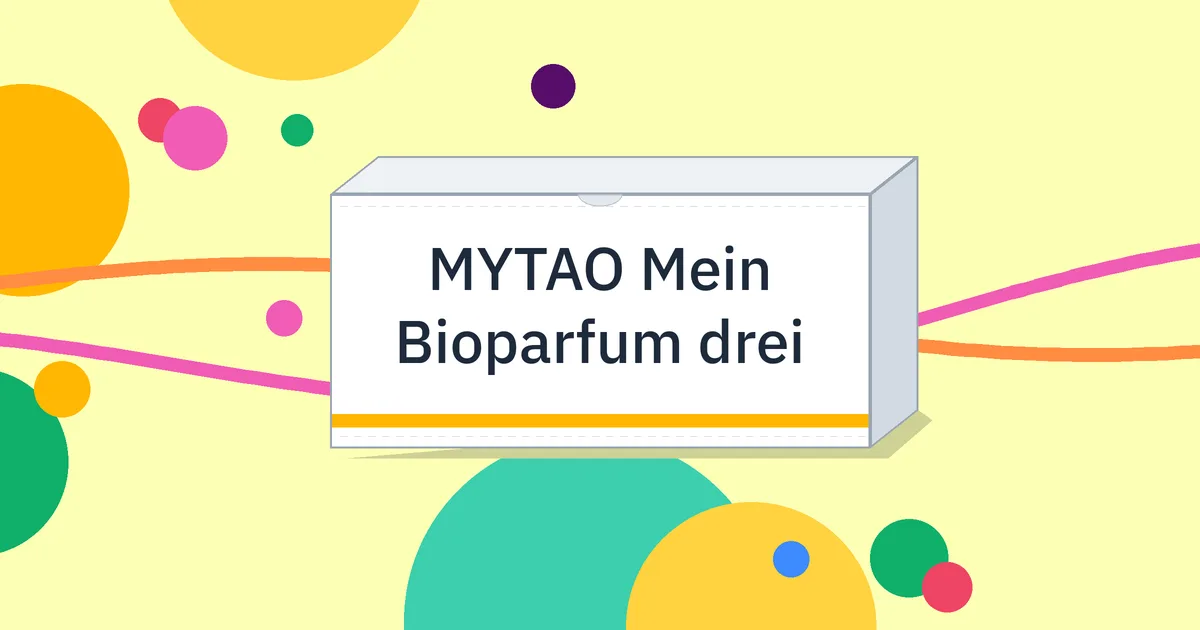 Symbolbild: Packung mit der Aufschrift MYTAO Mein Bioparfum drei (PZN 02838090) – Verfügbarkeit und Bezug in Apotheken in Frankfurt am Main