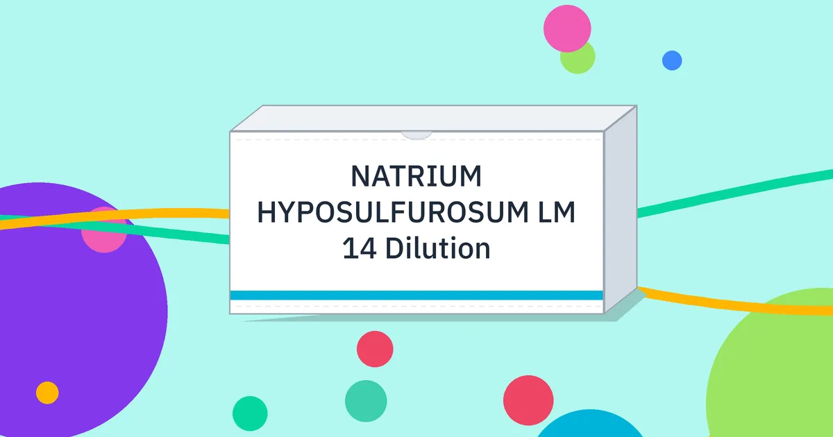 Symbolbild: Packung mit der Aufschrift NATRIUM HYPOSULFUROSUM LM 14 Dilution (PZN 12963927) – Verfügbarkeit und Bezug in Apotheken in Frankfurt am Main