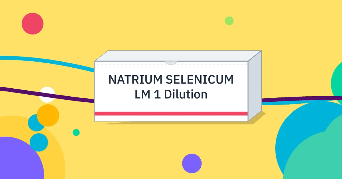 Symbolbild: Packung mit der Aufschrift NATRIUM SELENICUM LM 1 Dilution (PZN 13616636) – Verfügbarkeit und Bezug in Apotheken in Frankfurt am Main