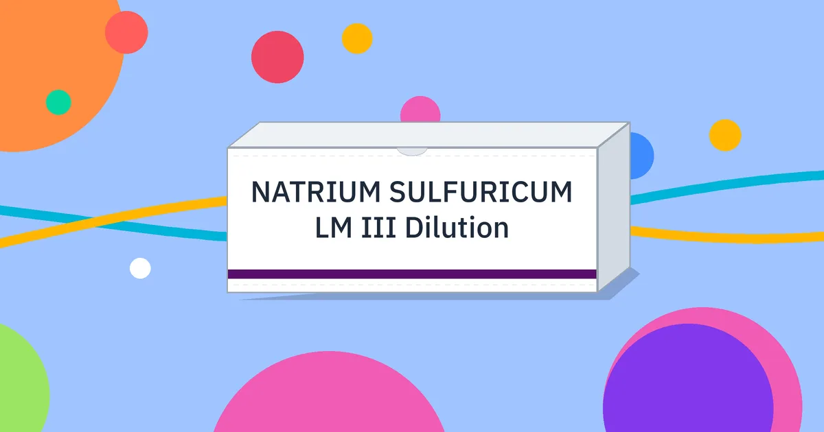 Symbolbild: Packung mit der Aufschrift NATRIUM SULFURICUM LM III Dilution (PZN 00001212) – Verfügbarkeit und Bezug in Apotheken in Frankfurt am Main
