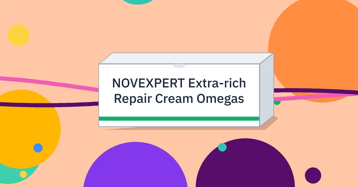 Symbolbild: Packung mit der Aufschrift NOVEXPERT Extra-rich Repair Cream Omegas (PZN 19147757) – Verfügbarkeit und Bezug in Apotheken in Frankfurt am Main
