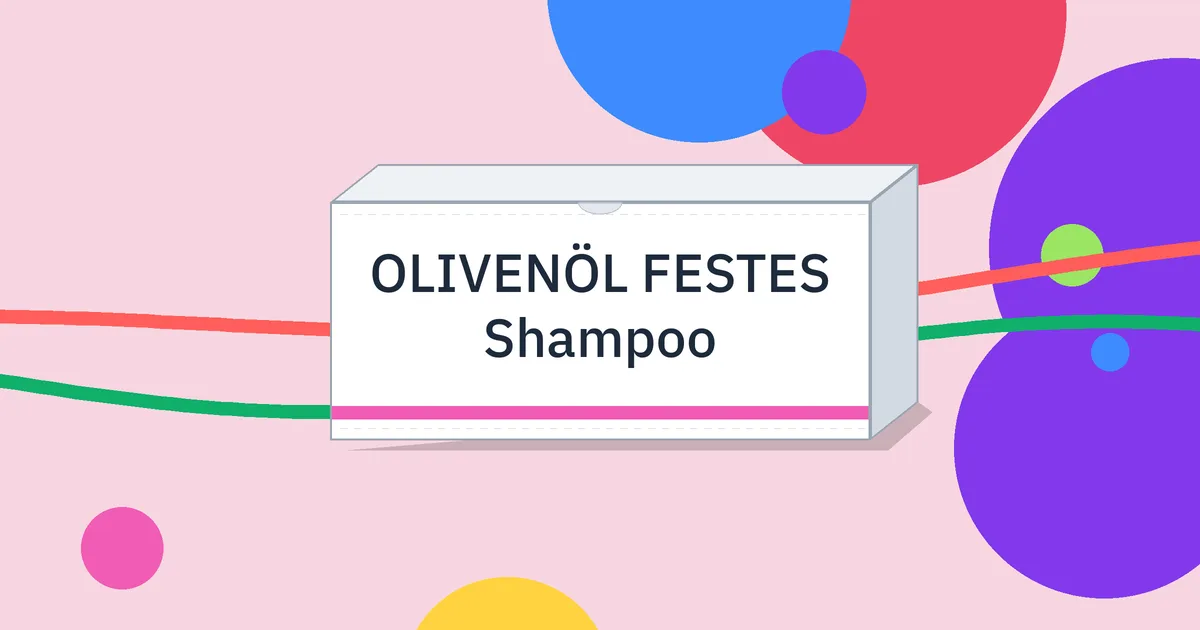 Symbolbild: Packung mit der Aufschrift OLIVENÖL FESTES Shampoo (PZN 16331437) – Verfügbarkeit und Bezug in Apotheken in Frankfurt am Main