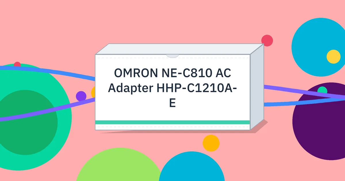 Symbolbild: Packung mit der Aufschrift OMRON NE-C810 AC Adapter HHP-C1210A-E (PZN 19134878) – Verfügbarkeit und Bezug in Apotheken in Frankfurt am Main