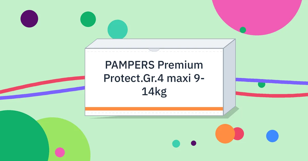 Symbolbild: Packung mit der Aufschrift PAMPERS Premium Protect.Gr.4 maxi 9-14kg (PZN 16737085) – Verfügbarkeit und Bezug in Apotheken in Frankfurt am Main