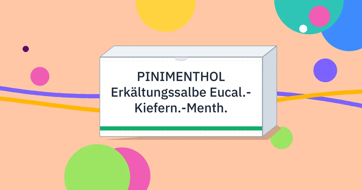 Symbolbild: Packung mit der Aufschrift PINIMENTHOL Erkältungssalbe Eucal.-Kiefern.-Menth. (PZN 03745284) – Verfügbarkeit und Bezug in Apotheken in Frankfurt am Main