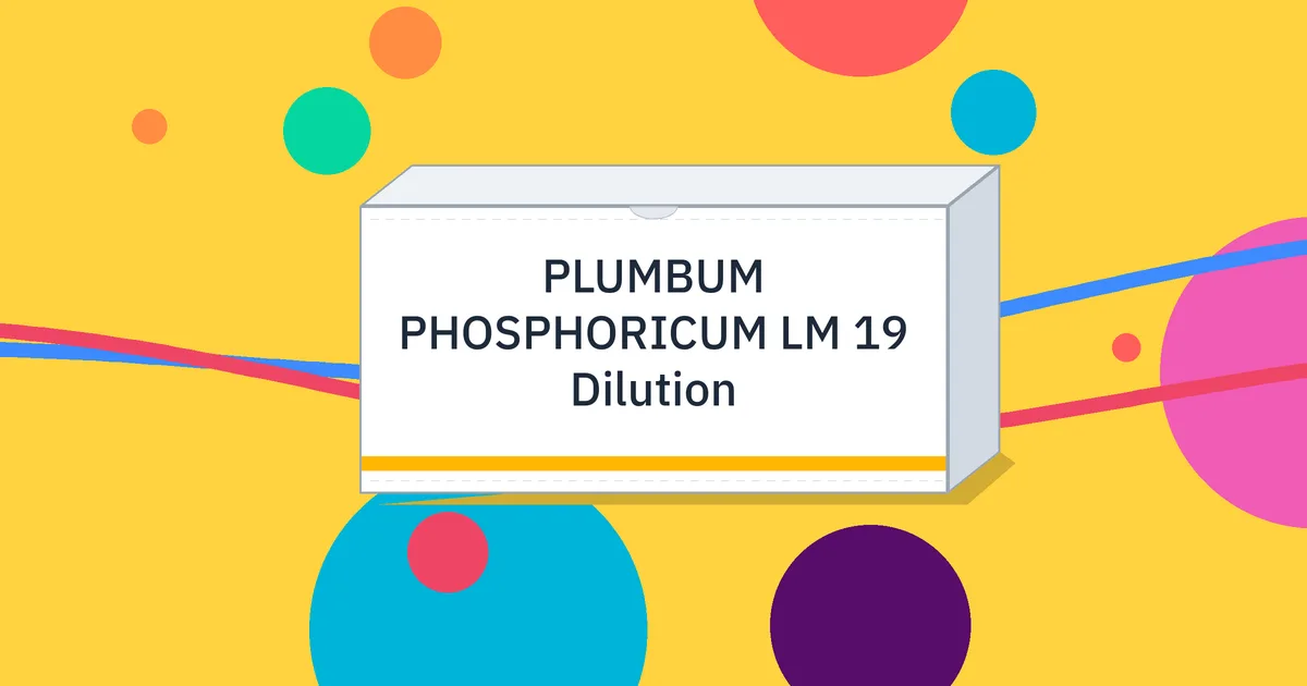 Symbolbild: Packung mit der Aufschrift PLUMBUM PHOSPHORICUM LM 19 Dilution (PZN 13042572) – Verfügbarkeit und Bezug in Apotheken in Frankfurt am Main