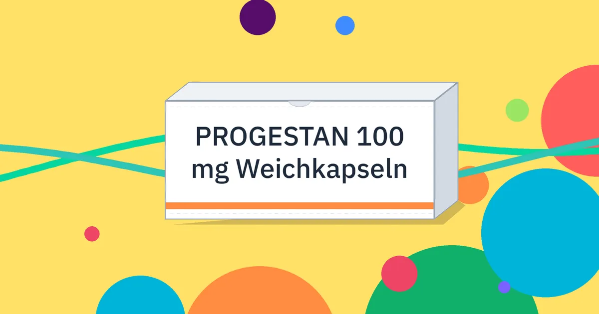 Symbolbild: Packung mit der Aufschrift PROGESTAN 100 mg Weichkapseln (PZN 02178937) – Verfügbarkeit und Bezug in Apotheken in Frankfurt am Main