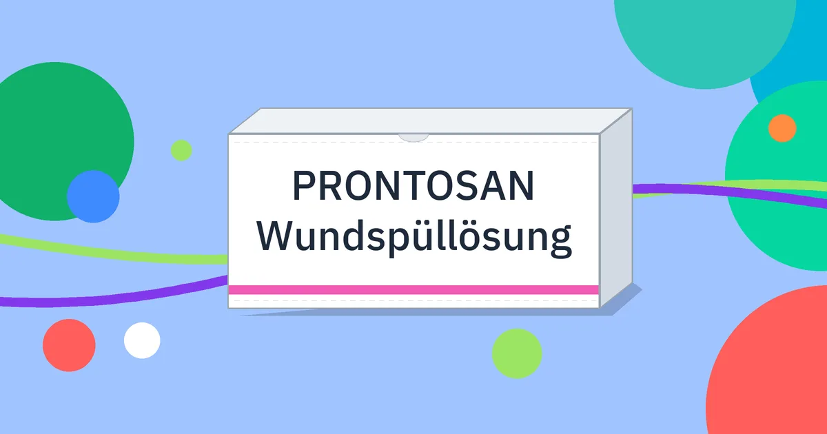 Symbolbild: Packung mit der Aufschrift PRONTOSAN Wundspüllösung (PZN 07391759) – Verfügbarkeit und Bezug in Apotheken in Frankfurt am Main