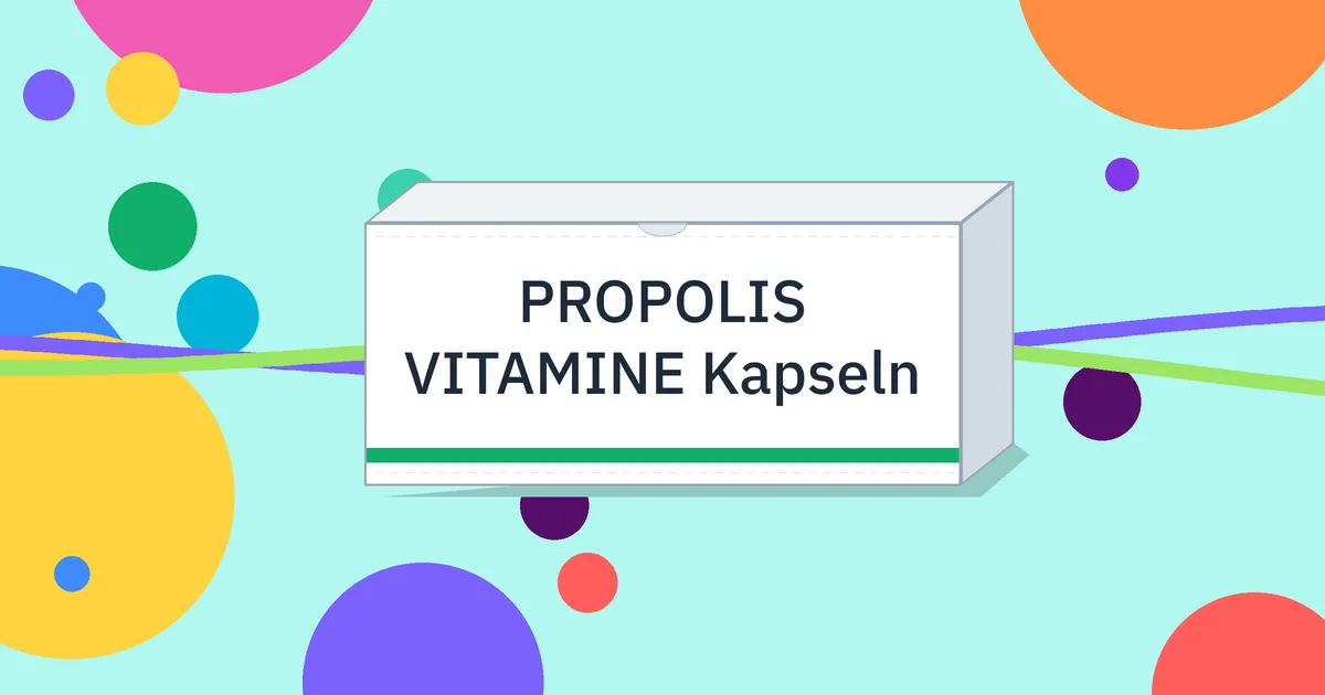 Symbolbild: Packung mit der Aufschrift PROPOLIS VITAMINE Kapseln (PZN 11026787) – Verfügbarkeit und Bezug in Apotheken in Frankfurt am Main