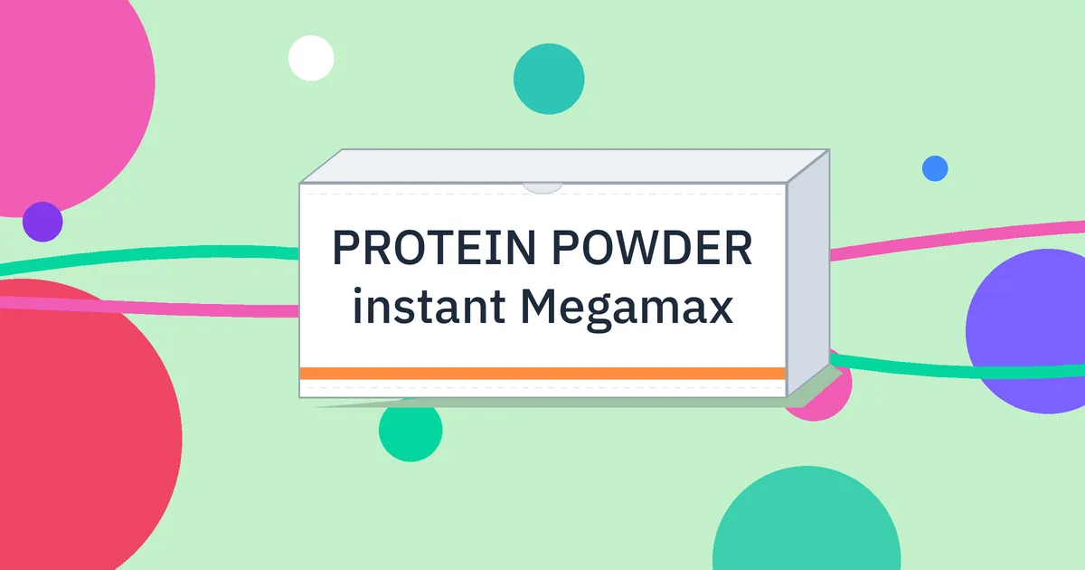 Symbolbild: Packung mit der Aufschrift PROTEIN POWDER instant Megamax (PZN 18814915) – Verfügbarkeit und Bezug in Apotheken in Frankfurt am Main