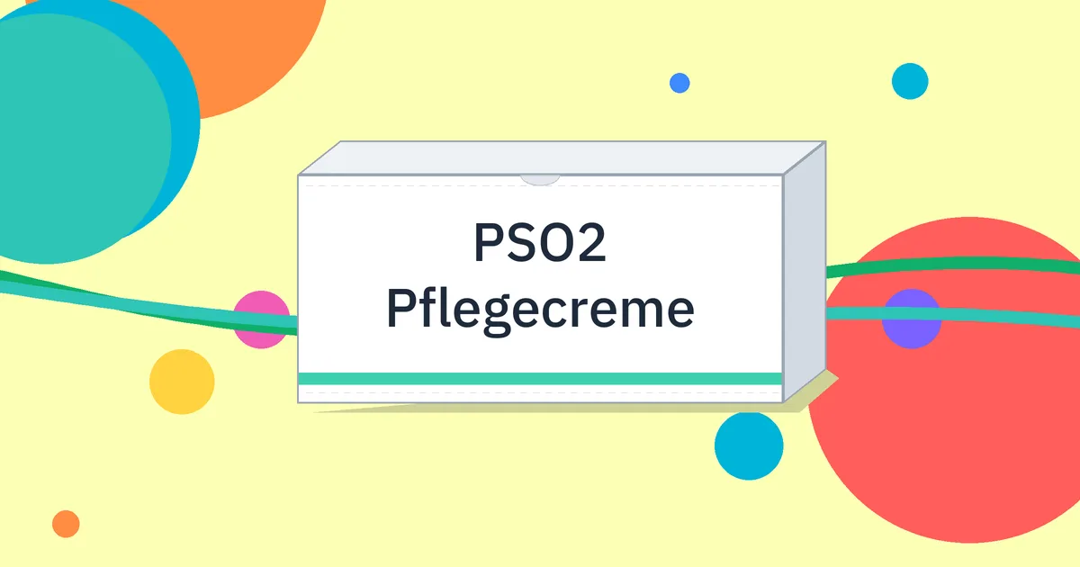 Symbolbild: Packung mit der Aufschrift PSO2 Pflegecreme (PZN 13925627) – Verfügbarkeit und Bezug in Apotheken in Frankfurt am Main