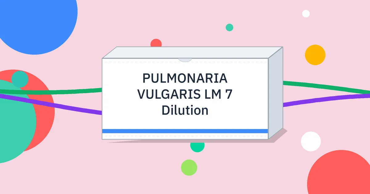 Symbolbild: Packung mit der Aufschrift PULMONARIA VULGARIS LM 7 Dilution (PZN 13670794) – Verfügbarkeit und Bezug in Apotheken in Frankfurt am Main
