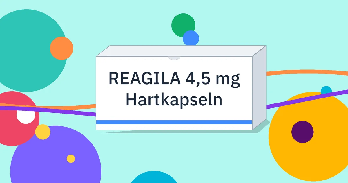 Symbolbild: Packung mit der Aufschrift REAGILA 4,5 mg Hartkapseln (PZN 17397295) – Verfügbarkeit und Bezug in Apotheken in Frankfurt am Main