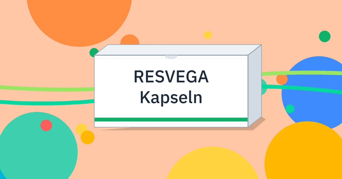 Symbolbild: Packung mit der Aufschrift RESVEGA Kapseln (PZN 09755674) – Verfügbarkeit und Bezug in Apotheken in Frankfurt am Main