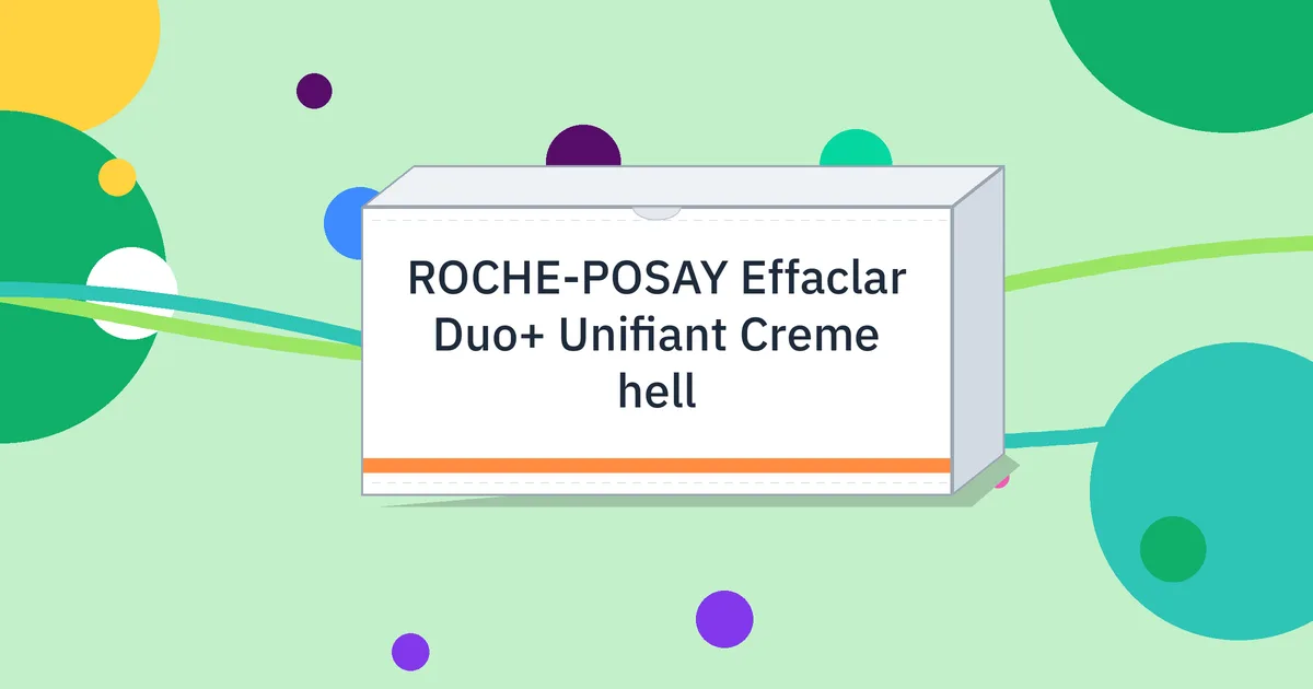 Symbolbild: Packung mit der Aufschrift ROCHE-POSAY Effaclar Duo+ Unifiant Creme hell (PZN 12341031) – Verfügbarkeit und Bezug in Apotheken in Frankfurt am Main