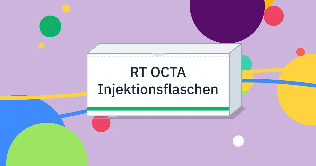 Symbolbild: Packung mit der Aufschrift RT OCTA Injektionsflaschen (PZN 05378884) – Verfügbarkeit und Bezug in Apotheken in Frankfurt am Main