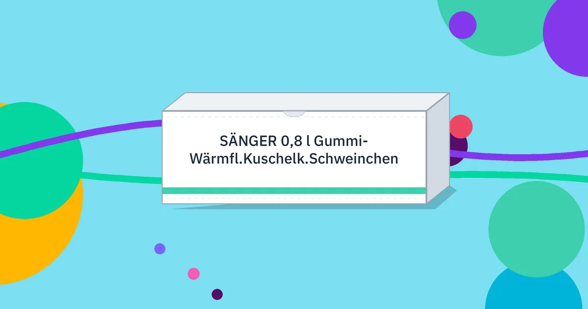 Symbolbild: Packung mit der Aufschrift SÄNGER 0,8 l Gummi-Wärmfl.Kuschelk.Schweinchen (PZN 04115869) – Verfügbarkeit und Bezug in Apotheken in Frankfurt am Main