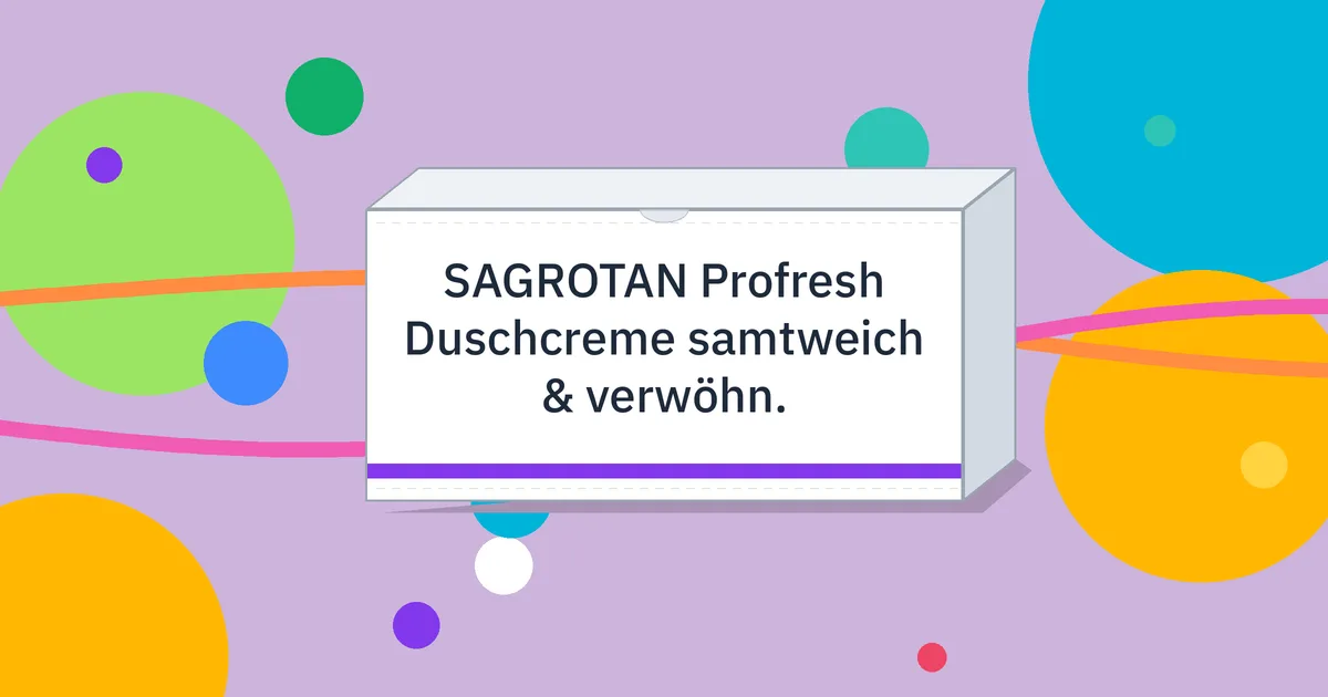 Symbolbild: Packung mit der Aufschrift SAGROTAN Profresh Duschcreme samtweich & verwöhn. (PZN 12309435) – Verfügbarkeit und Bezug in Apotheken in Frankfurt am Main