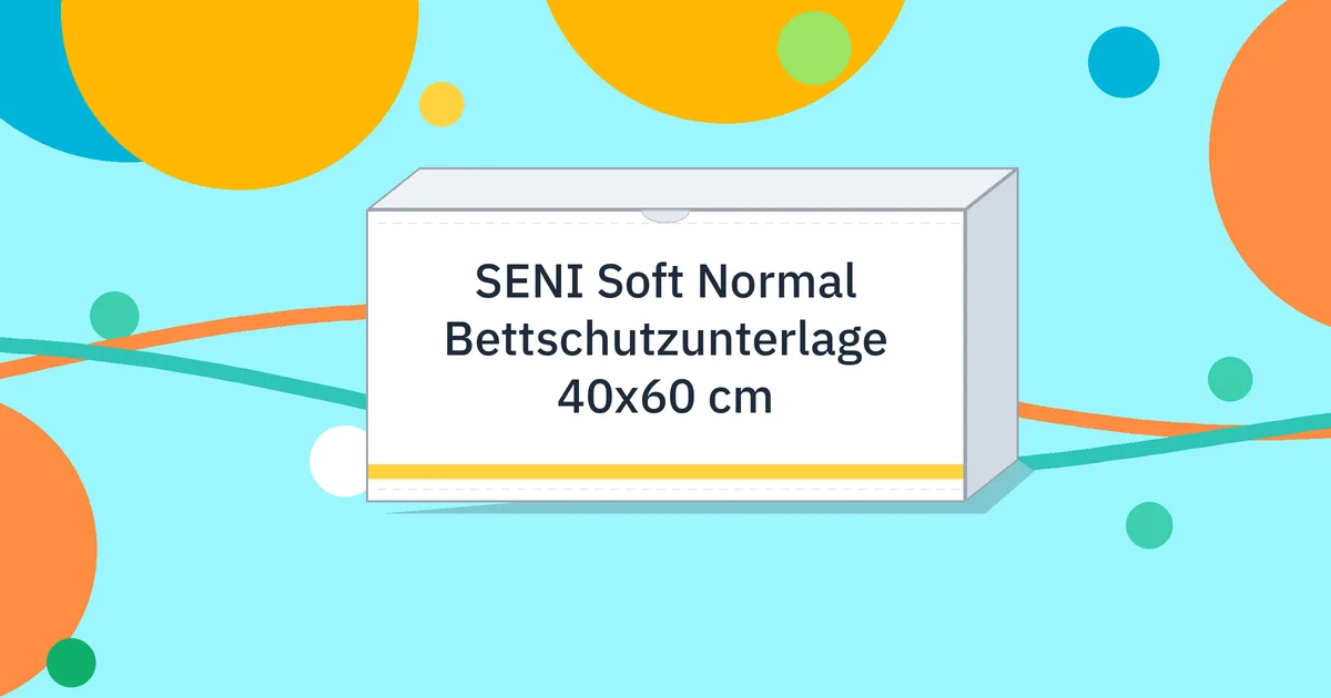 Symbolbild: Packung mit der Aufschrift SENI Soft Normal Bettschutzunterlage 40x60 cm (PZN 12338307) – Verfügbarkeit und Bezug in Apotheken in Frankfurt am Main