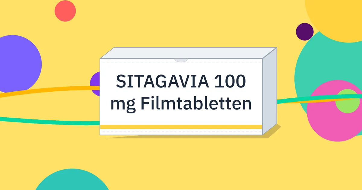 Symbolbild: Packung mit der Aufschrift SITAGAVIA 100 mg Filmtabletten (PZN 18061002) – Verfügbarkeit und Bezug in Apotheken in Frankfurt am Main