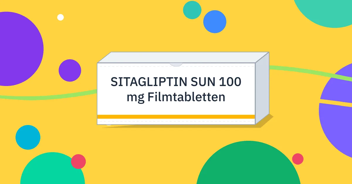 Symbolbild: Packung mit der Aufschrift SITAGLIPTIN SUN 100 mg Filmtabletten (PZN 18359380) – Verfügbarkeit und Bezug in Apotheken in Frankfurt am Main