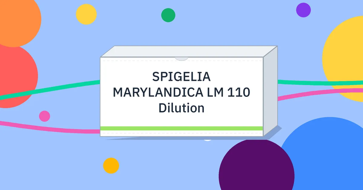 Symbolbild: Packung mit der Aufschrift SPIGELIA MARYLANDICA LM 110 Dilution (PZN 13195896) – Verfügbarkeit und Bezug in Apotheken in Frankfurt am Main