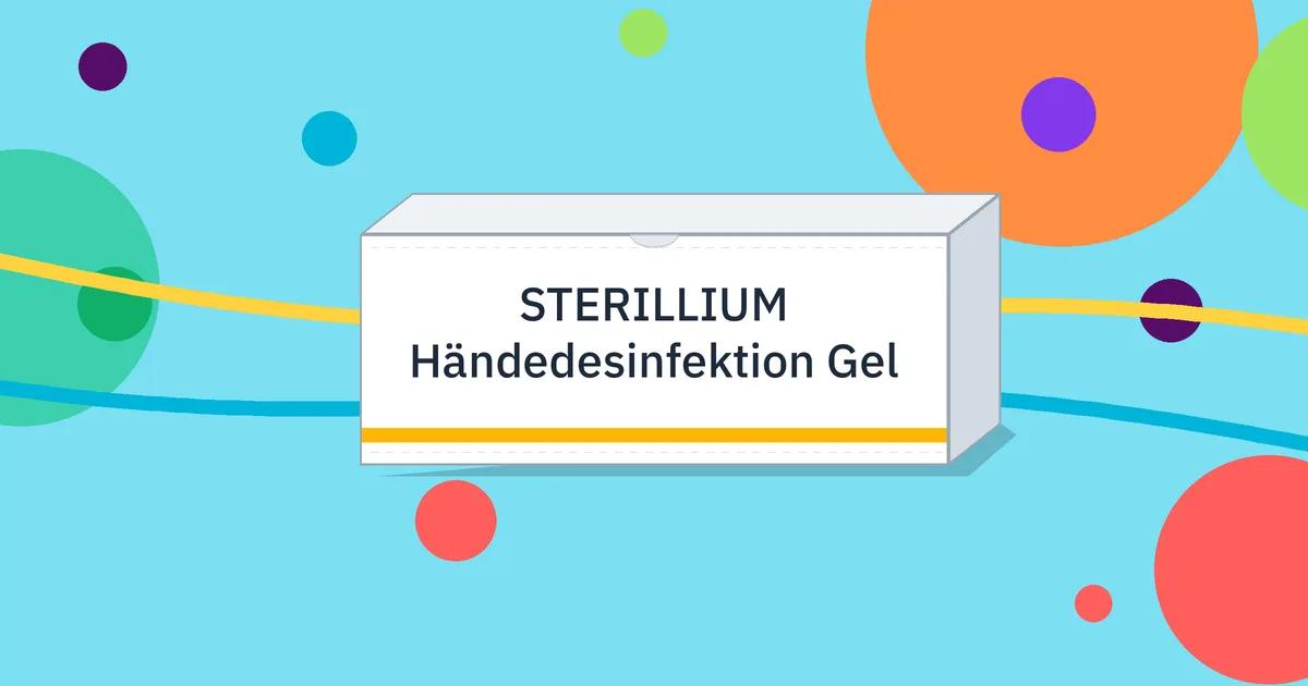 Symbolbild: Packung mit der Aufschrift STERILLIUM Händedesinfektion Gel (PZN 20634385) – Verfügbarkeit und Bezug in Apotheken in Frankfurt am Main