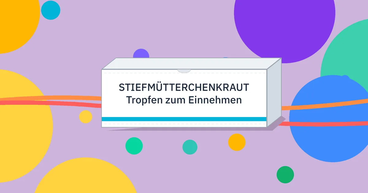 Symbolbild: Packung mit der Aufschrift STIEFMÜTTERCHENKRAUT Tropfen zum Einnehmen (PZN 11867423) – Verfügbarkeit und Bezug in Apotheken in Frankfurt am Main
