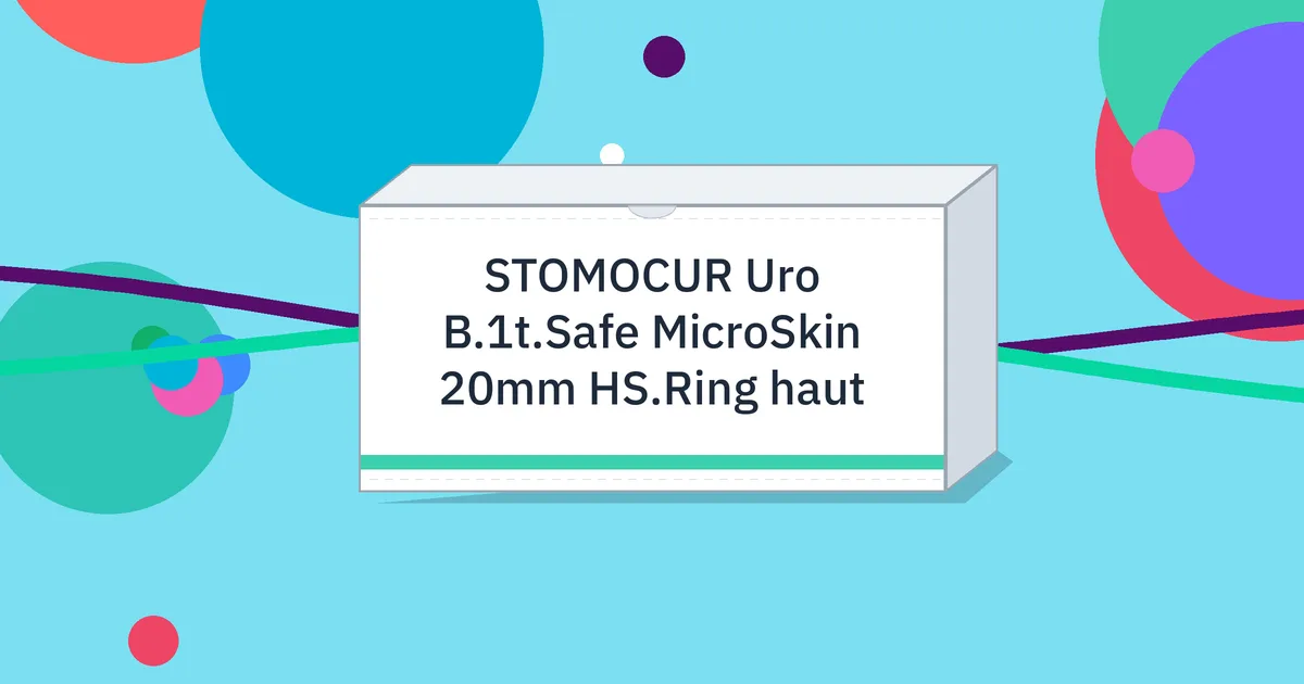 Symbolbild: Packung mit der Aufschrift STOMOCUR Uro B.1t.Safe MicroSkin 20mm HS.Ring haut (PZN 17160481) – Verfügbarkeit und Bezug in Apotheken in Frankfurt am Main