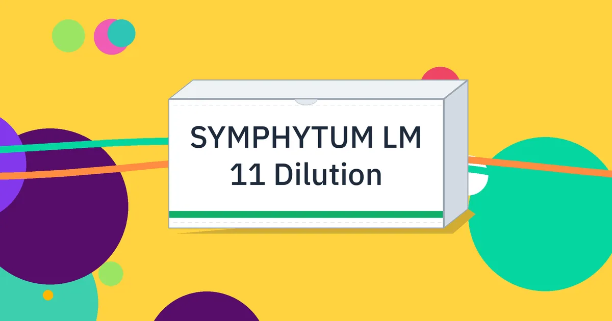 Symbolbild: Packung mit der Aufschrift SYMPHYTUM LM 11 Dilution (PZN 13211690) – Verfügbarkeit und Bezug in Apotheken in Frankfurt am Main
