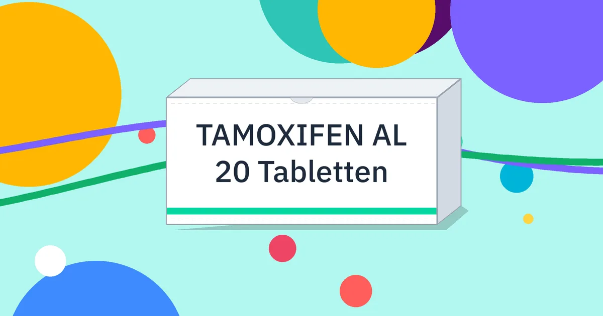 Symbolbild: Packung mit der Aufschrift TAMOXIFEN AL 20 Tabletten (PZN 03852301) – Verfügbarkeit und Bezug in Apotheken in Frankfurt am Main