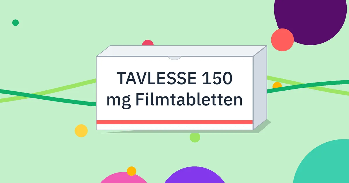 Symbolbild: Packung mit der Aufschrift TAVLESSE 150 mg Filmtabletten (PZN 16632848) – Verfügbarkeit und Bezug in Apotheken in Frankfurt am Main