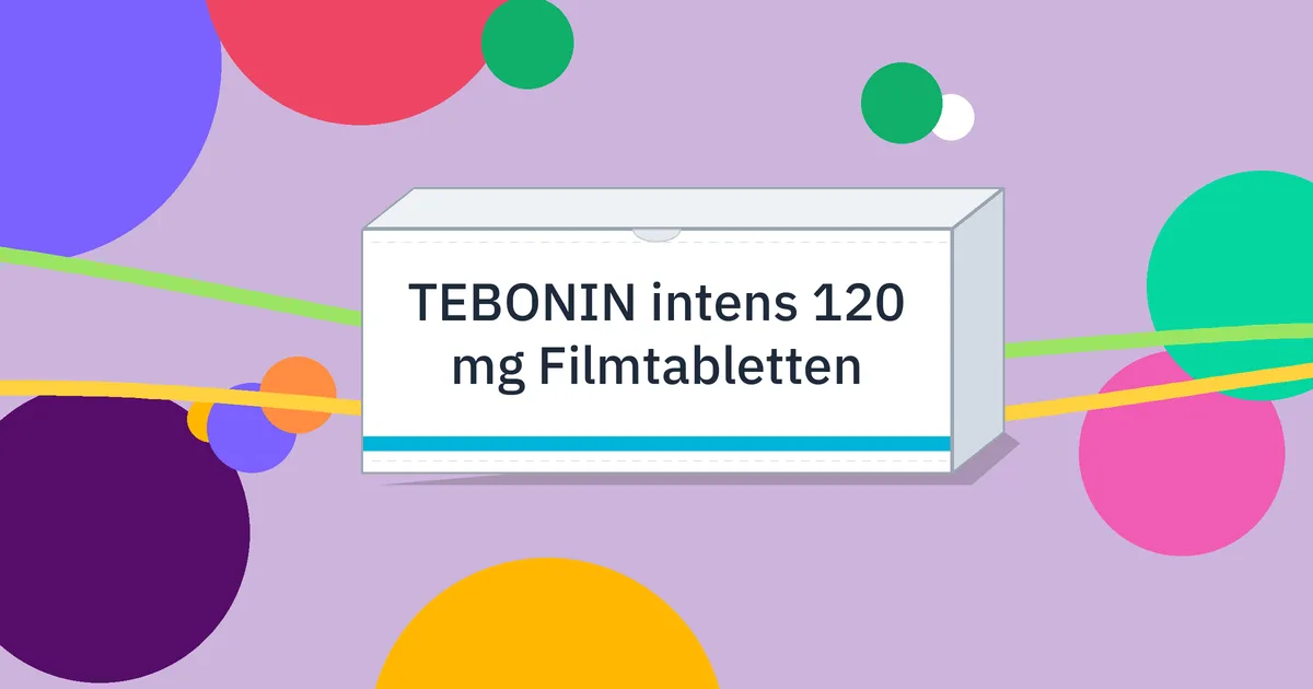 Symbolbild: Packung mit der Aufschrift TEBONIN intens 120 mg Filmtabletten (PZN 07682333) – Verfügbarkeit und Bezug in Apotheken in Frankfurt am Main