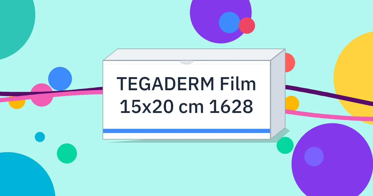 Symbolbild: Packung mit der Aufschrift TEGADERM Film 15x20 cm 1628 (PZN 20543903) – Verfügbarkeit und Bezug in Apotheken in Frankfurt am Main