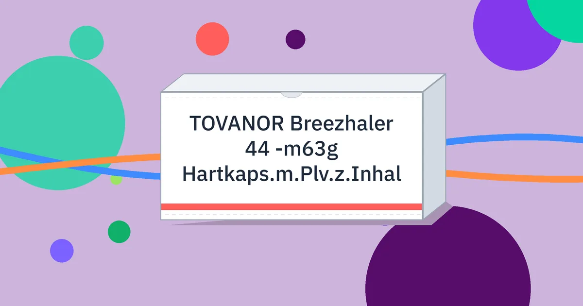 Symbolbild: Packung mit der Aufschrift TOVANOR Breezhaler 44 -m63g Hartkaps.m.Plv.z.Inhal (PZN 14058405) – Verfügbarkeit und Bezug in Apotheken in Frankfurt am Main