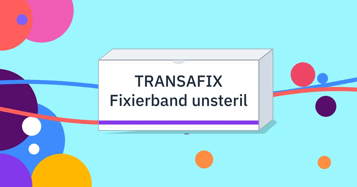 Symbolbild: Packung mit der Aufschrift TRANSAFIX Fixierband unsteril (PZN 00506082) – Verfügbarkeit und Bezug in Apotheken in Frankfurt am Main